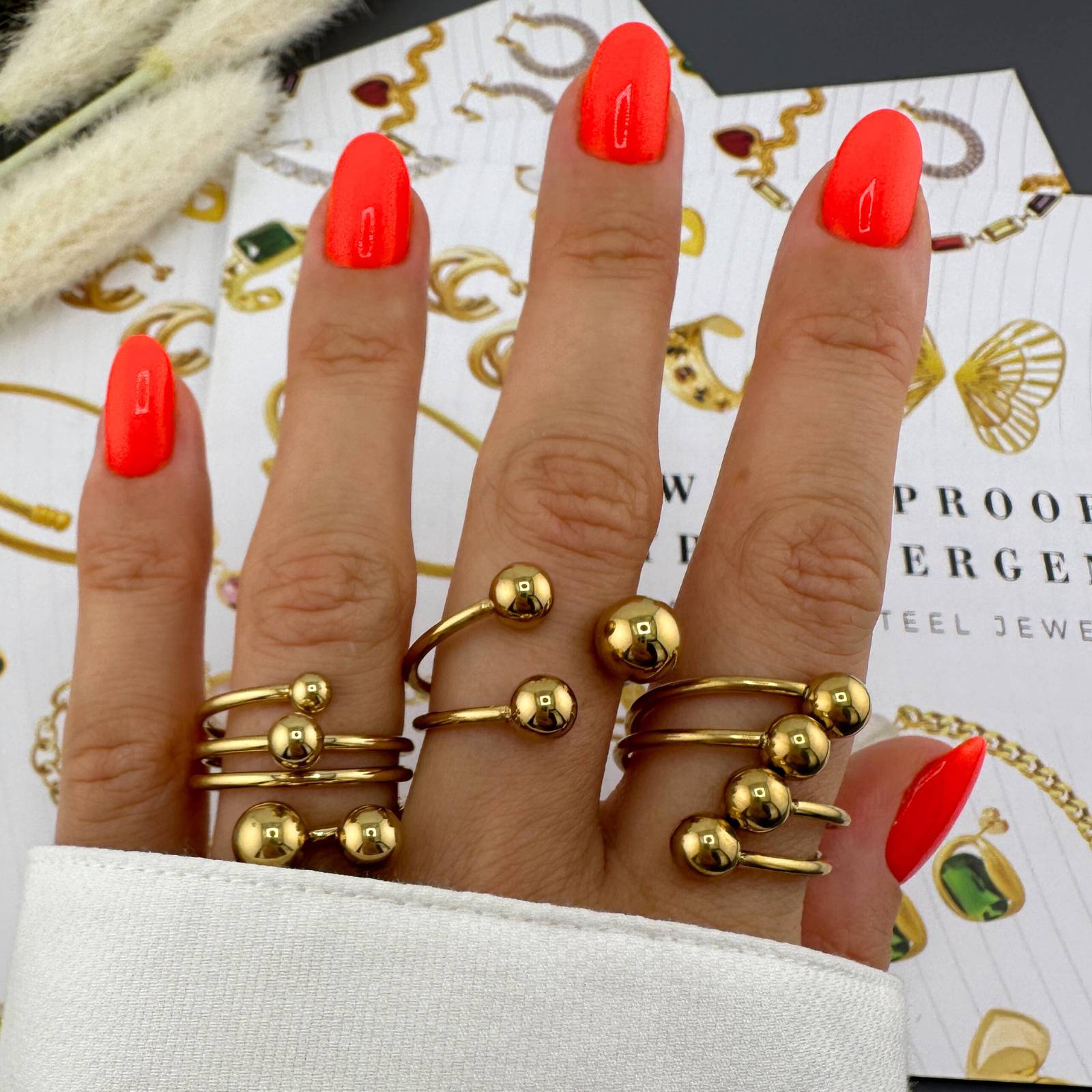 18K gold plated finger ring, Intensity SKU #89067-0 wholesale supplier ...