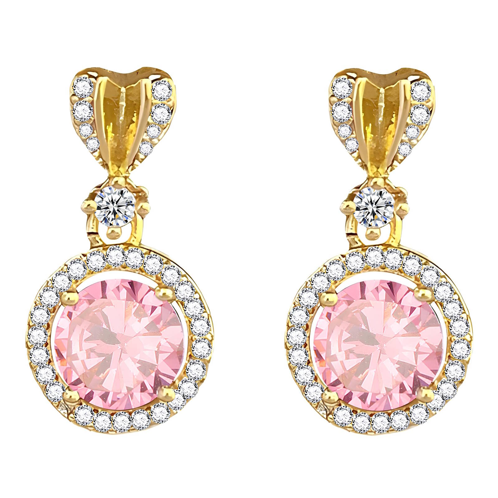 18K gold plated Brass earrings, Intensity SKU #88841-0 wholesale ...